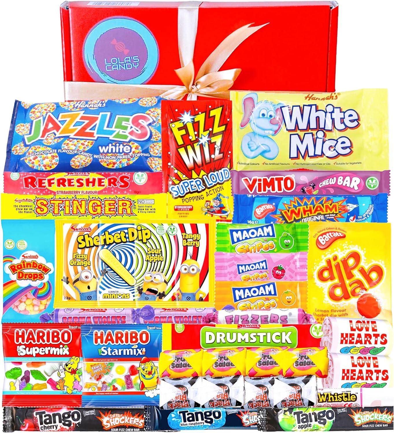 Lola's Retro Sweets Gift Box - Perfect Birthday Gift for Men, Women ...