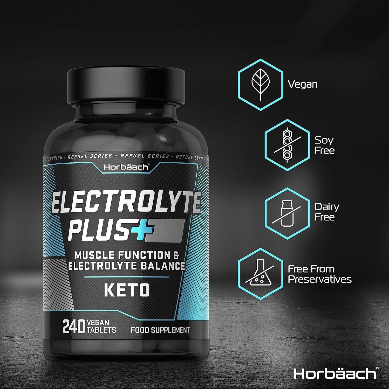 Electrolyte Tablets 1575mg | 240 Vegan Tablets with Potassium Chloride ...