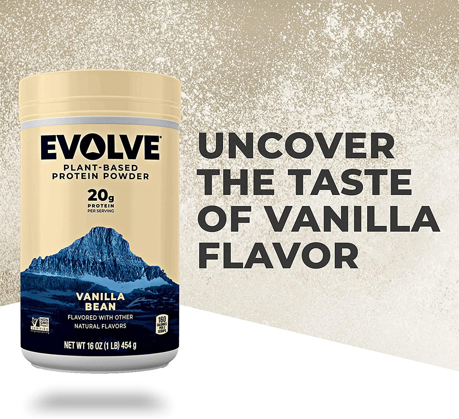 Evolve Protein Powder â€“ Ideal Vanilla, 20g Protein, 1 lb - Premium ...