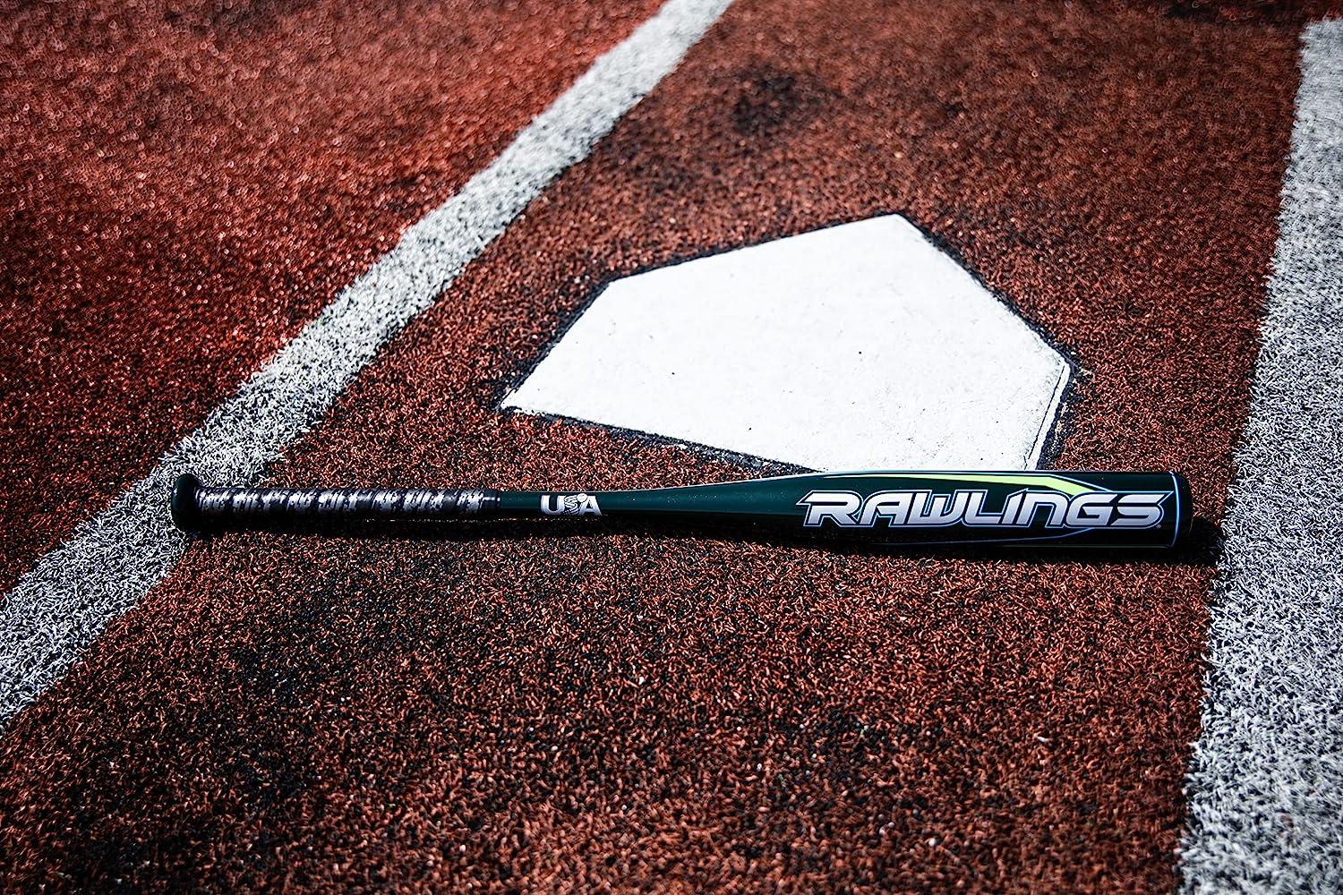 Rawlings Raptor USA Baseball Bat -10 | 26 | 1 Pc. Aluminum | Dark Green ...