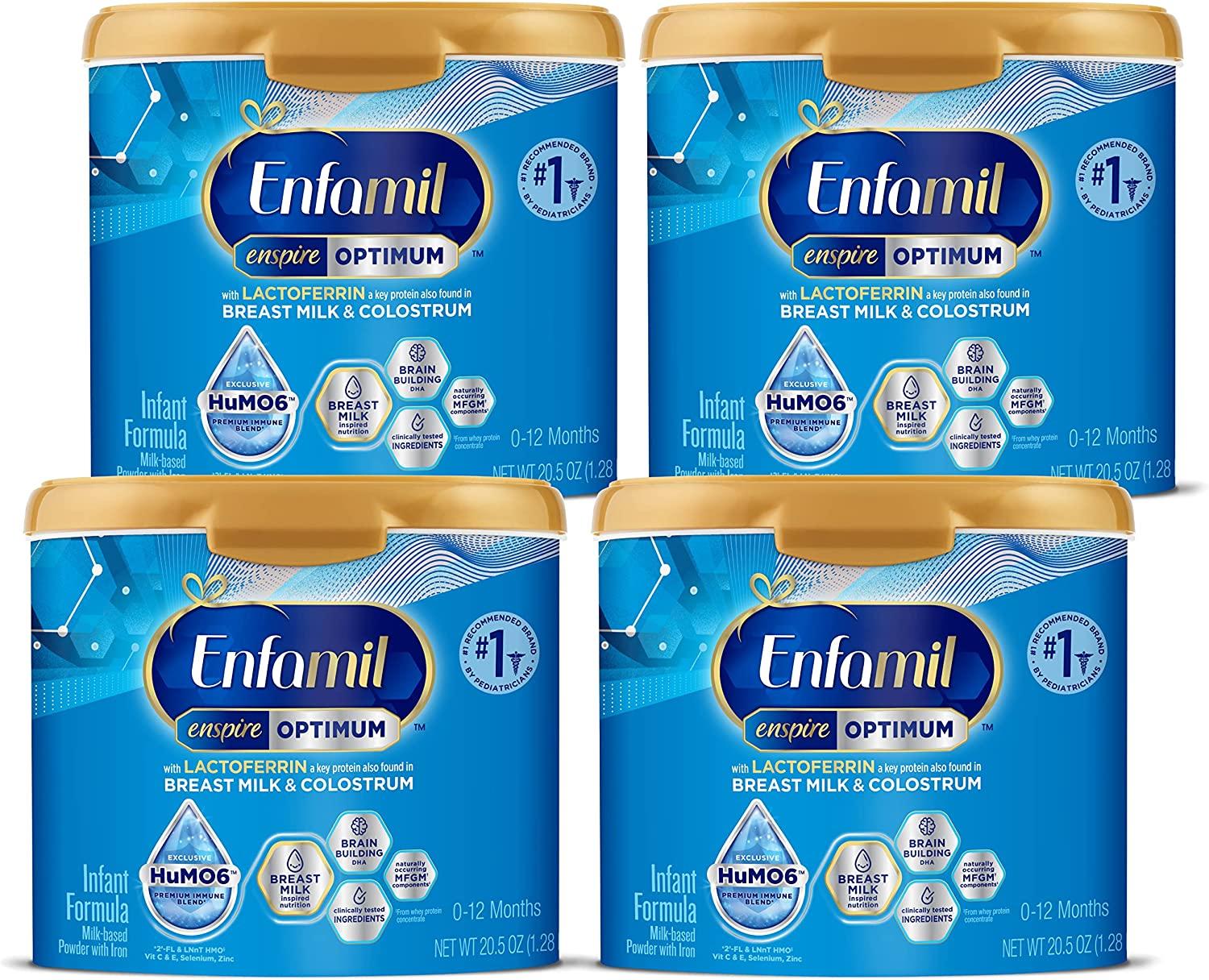 Enfamil Enspire Optimum Infant Formula - 20.5 Oz. - Pack of 4 | Buy Now ...