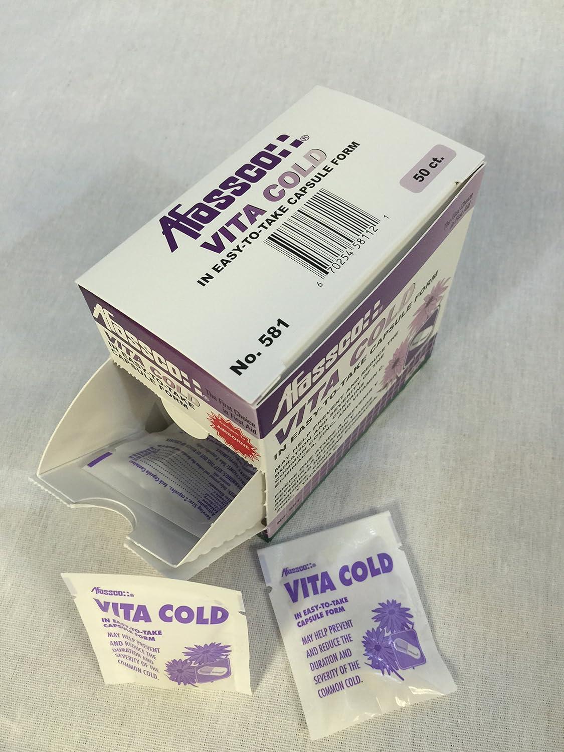 Afassco 581 Vita Cold Capsules - 50 Capsules per Box | Buy Now with ...