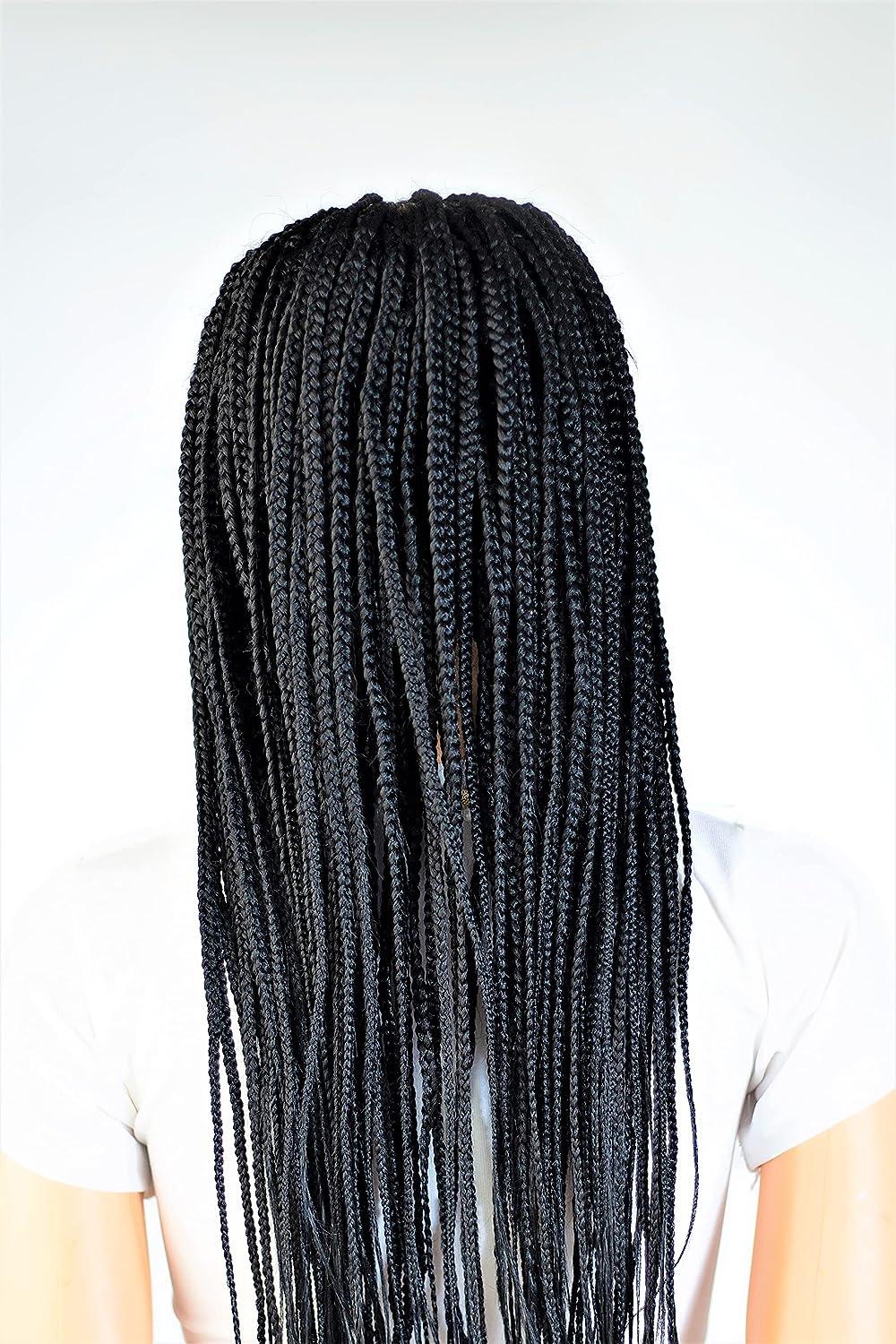 Wow Braids 28 inch Lace Frontal Box Braids Wig for Black Women ...