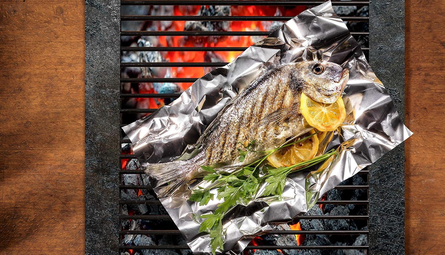 Alustar Aluminum Foil Refill Rolls with Dispenser - Extra Strong 30cm x ...