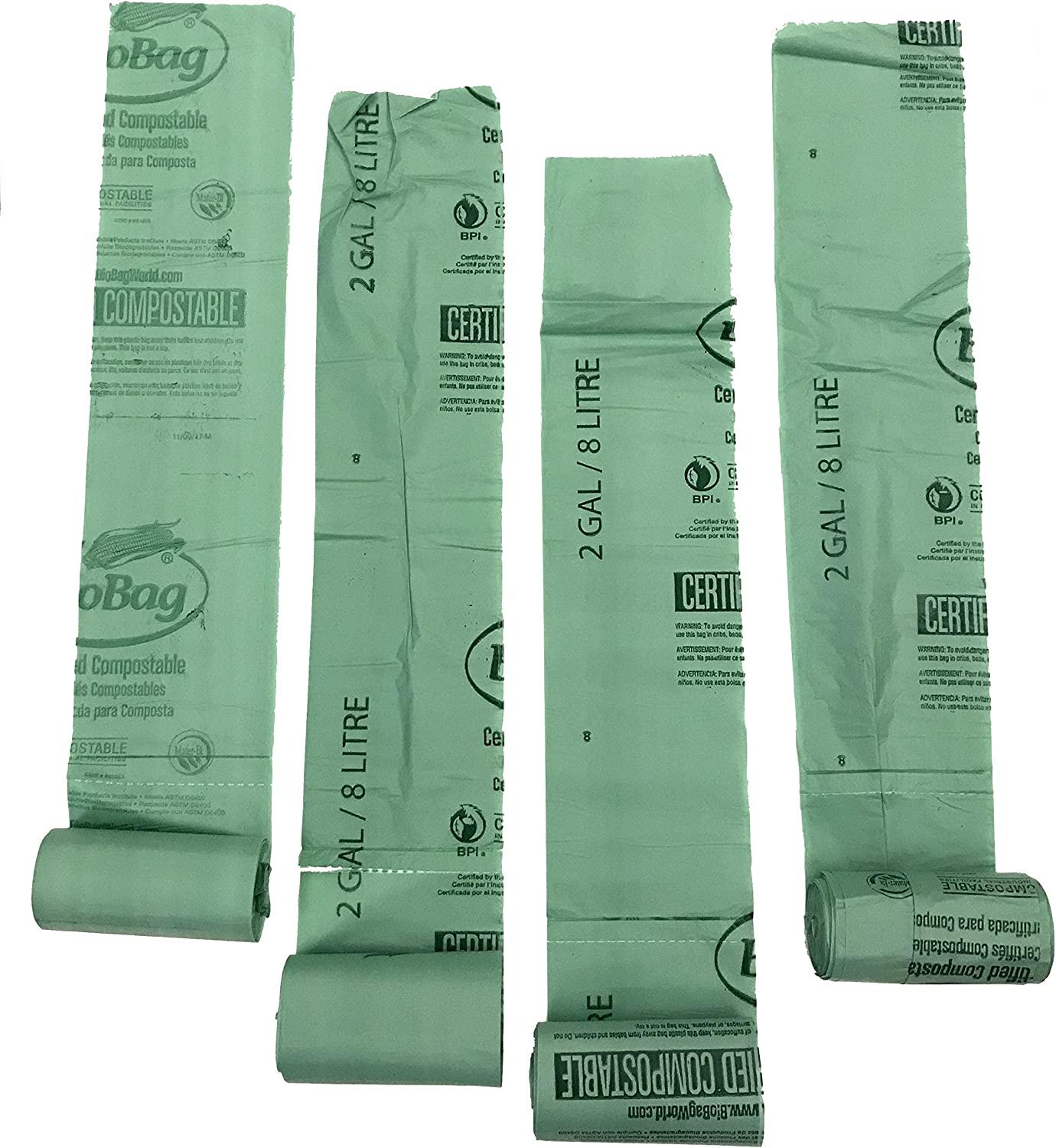 BioBag 2 Gallon Compostable Liner (100 Count) - Eco-Friendly Waste ...