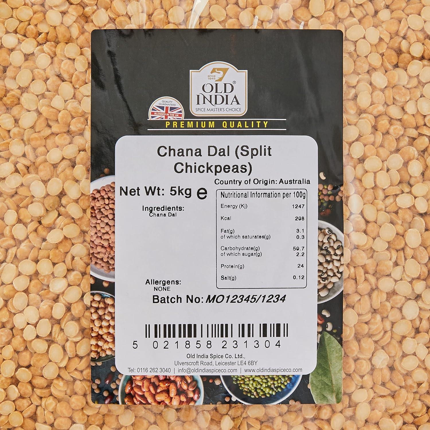 Old India Chana Dal 5kg - Premium Split Chickpeas for Hearty Meals ...