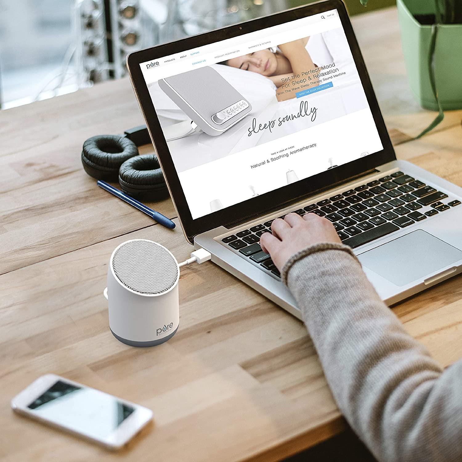 Pure Enrichment® Wave™ Mini Wireless Travel Sound Machine - New ...