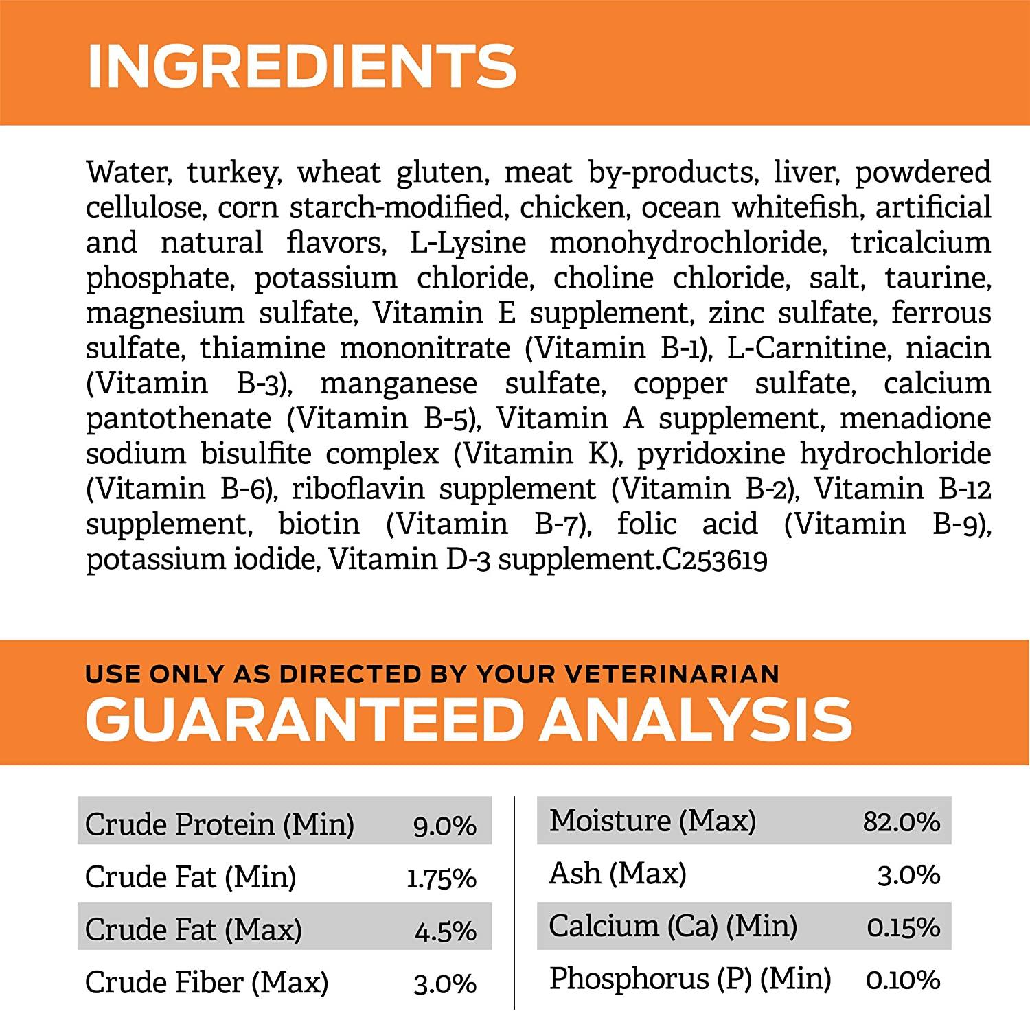 Purina Pro Plan OM Overweight Management Wet Cat Food with Turkey - (24 ...