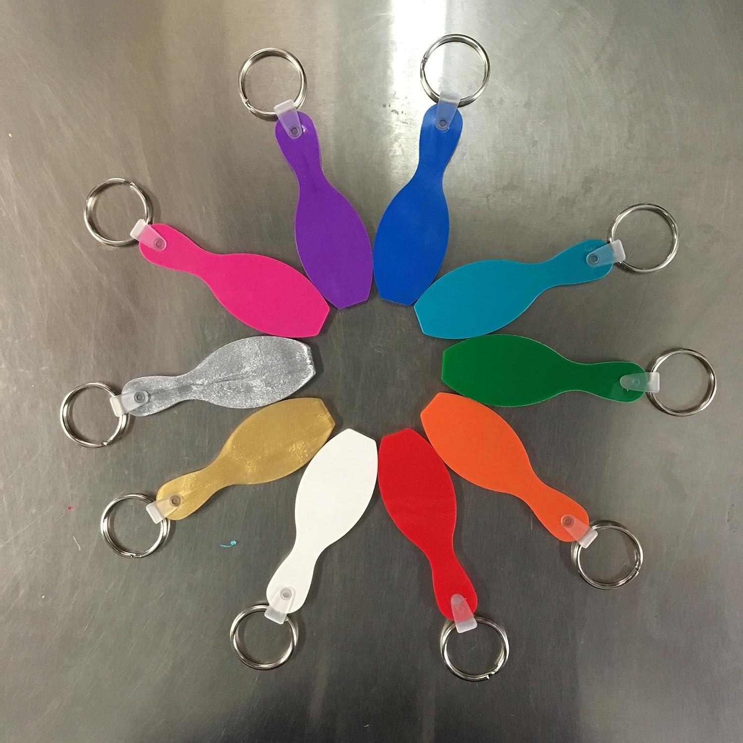 Bowling Pin Key Chains - 10 Pack Assorted Colors | Buy Now with Express ...