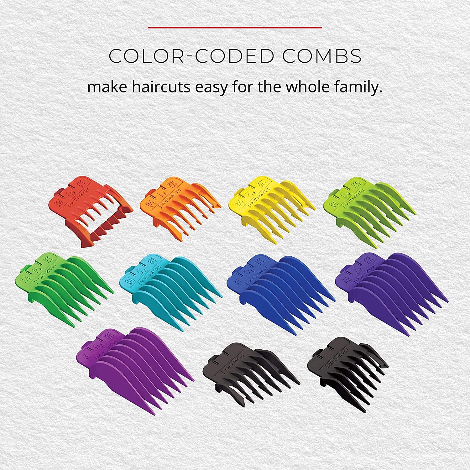 Remington Kids Haircut Kit with Color Combs - Easy and Fun Haircuts for ...
