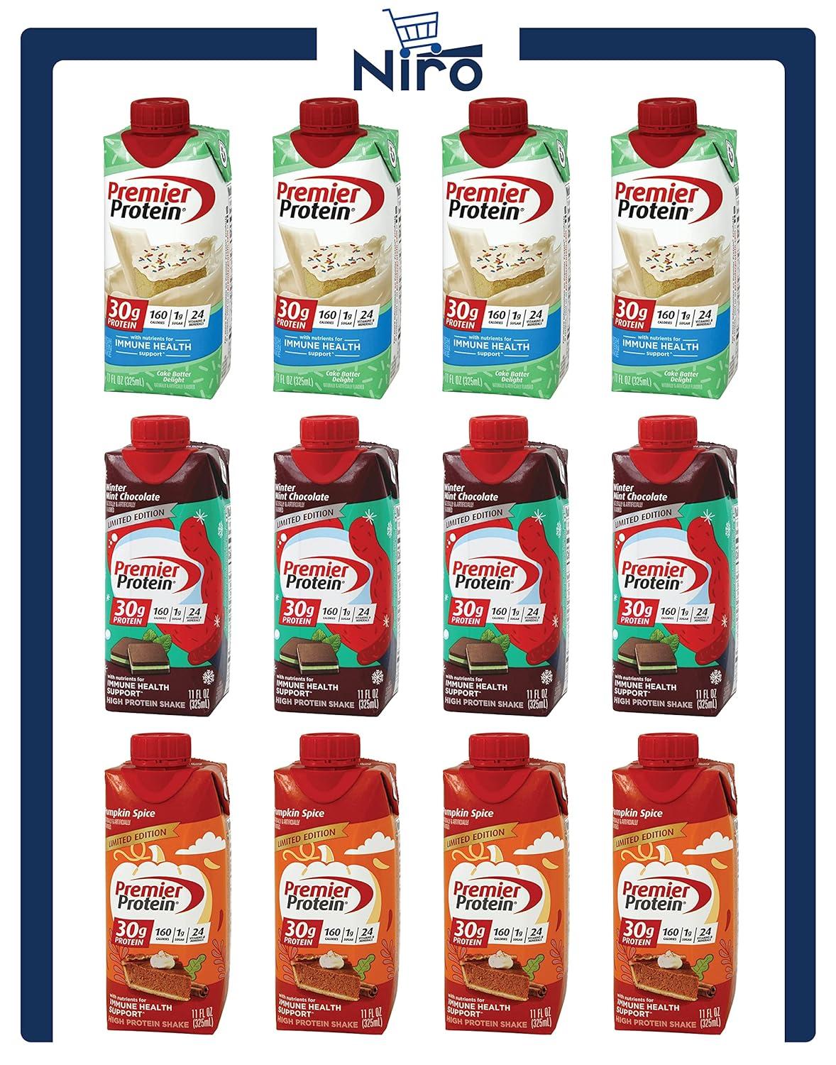 Premier Protein Limited Edition Winter Special Shake Variety Pack ...