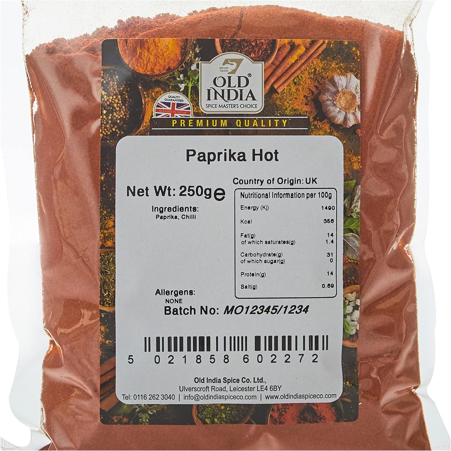 Old India Paprika Hot 250g - Premium Quality Spices | Shop Now | Buy ...
