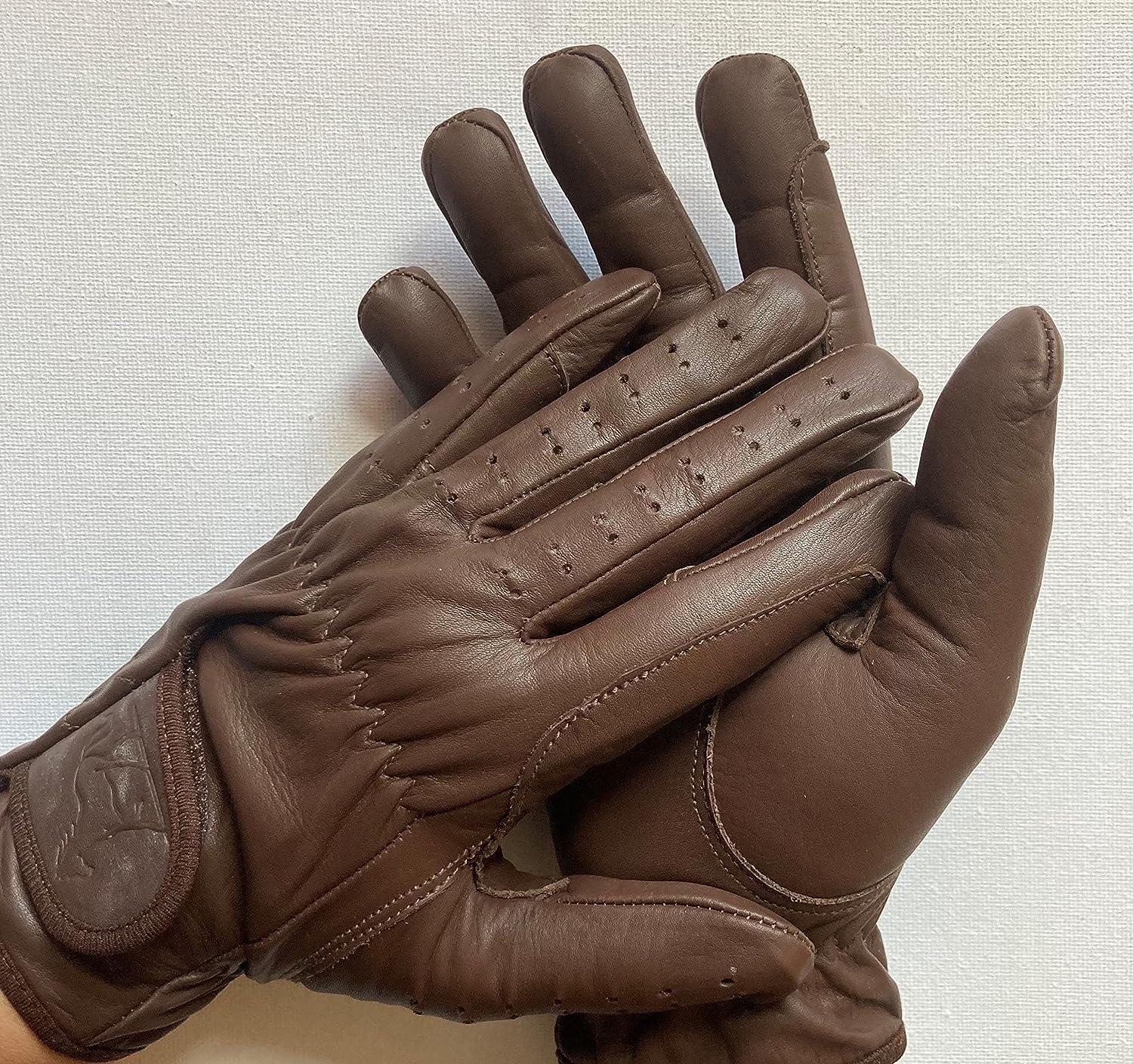Women's Equestrian Gloves: 100% Real Leather Horse Riding Gloves in ...