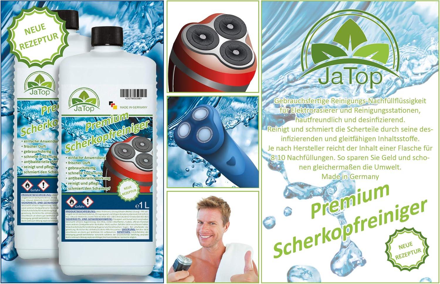 JaTop Shaving Head Cleaner 3000ml Refill Fluid for Philips Jet Clean Shavers Optimal Performance ...