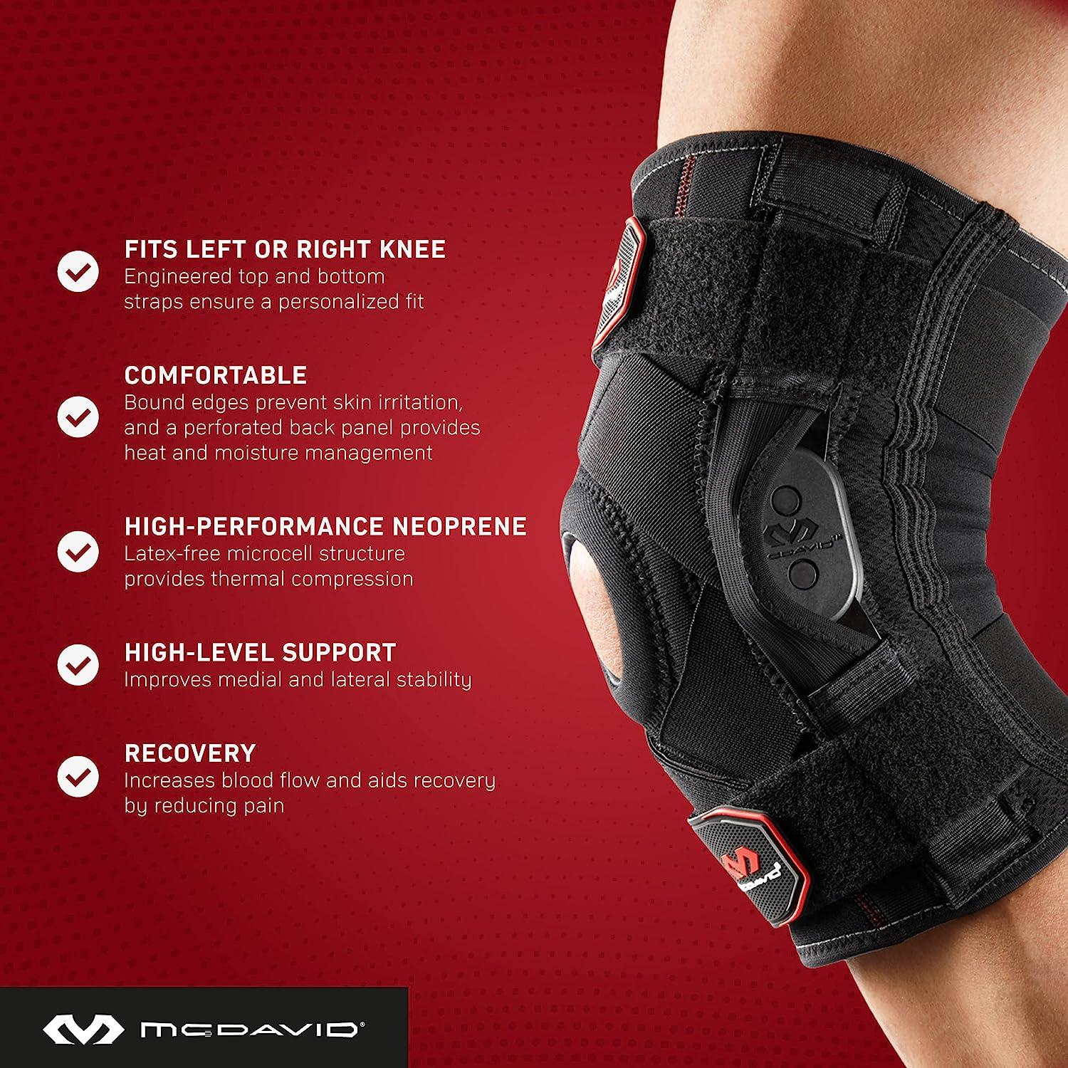 McDavid Maximum Support Knee Brace with Hinges - ACL, LCL, Arthritis ...