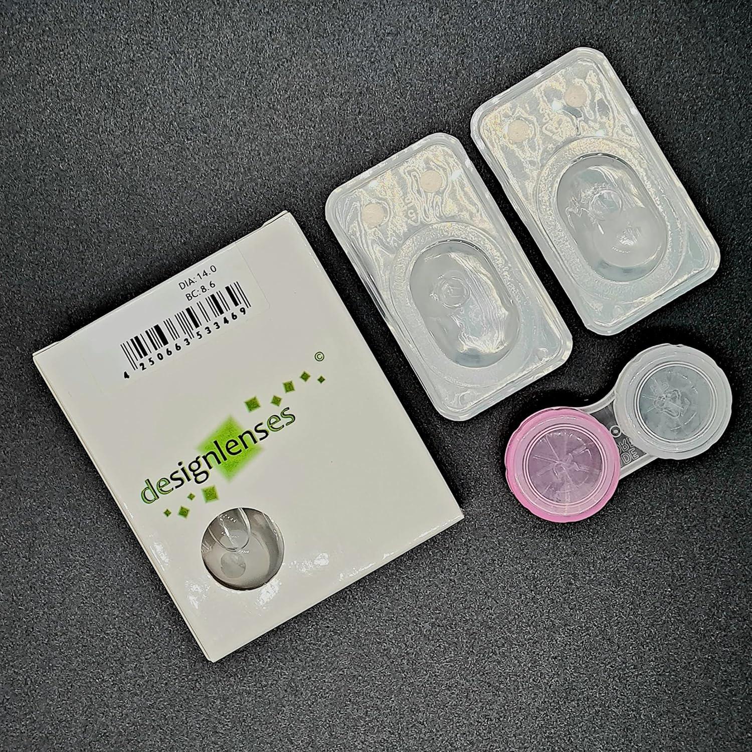 Buy Bright White Halloween Purge Costume UV Light Contact Lenses - Soft ...