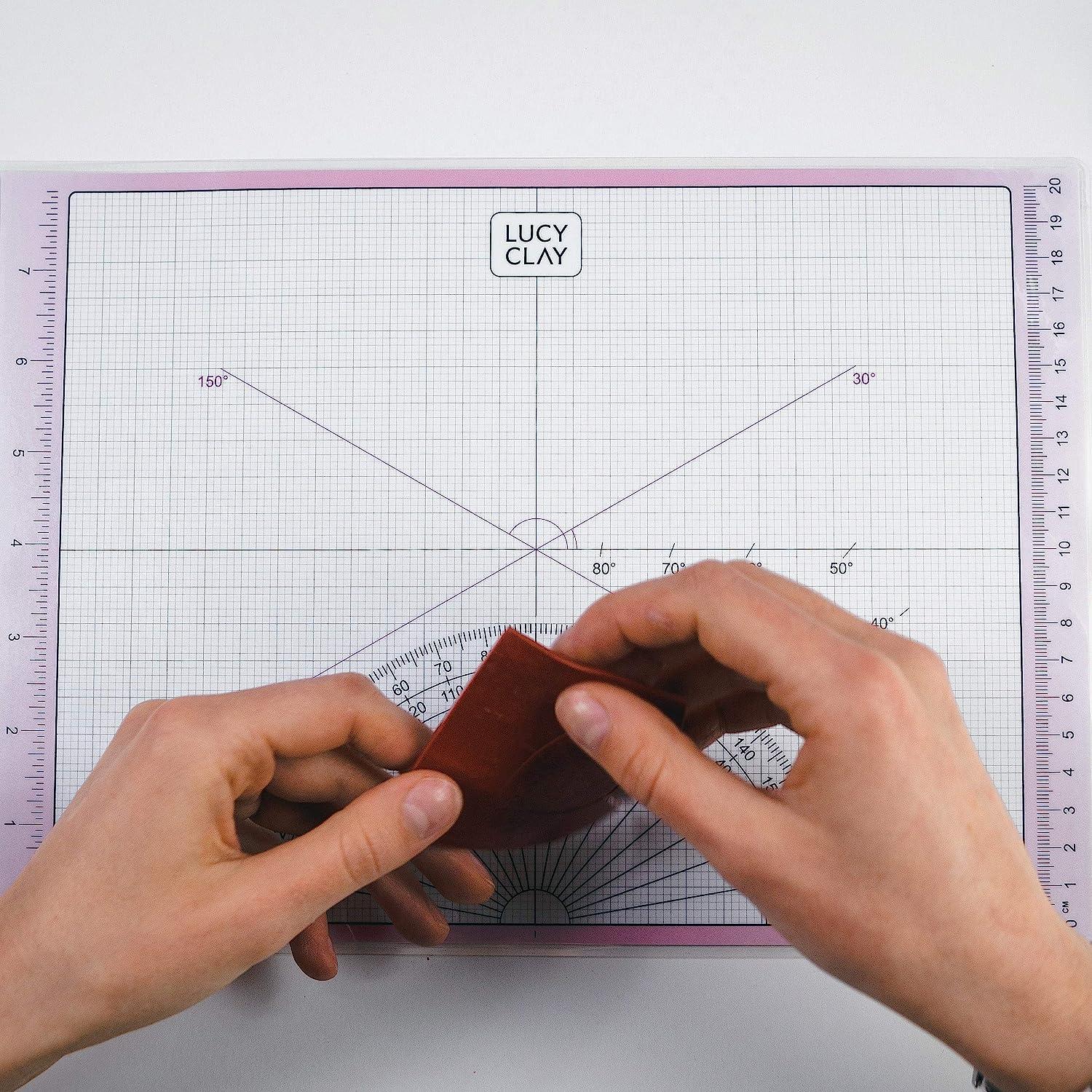 LUCY CLAY Laminated Polymer Clay Cutting Grid - Precision Design for ...