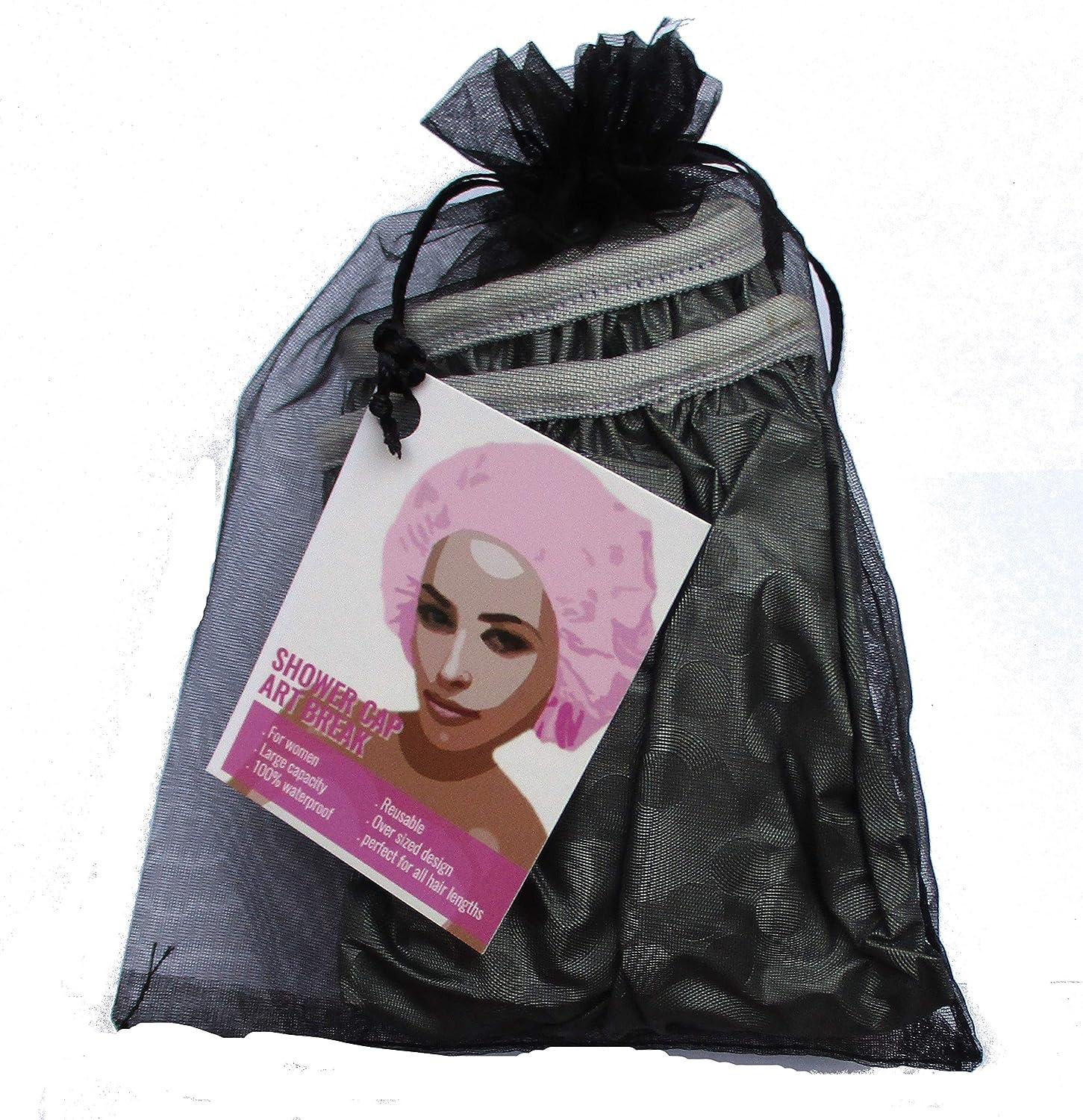 Gray Durable Shower Cap for Men and Women - Water-resistant Hair ...