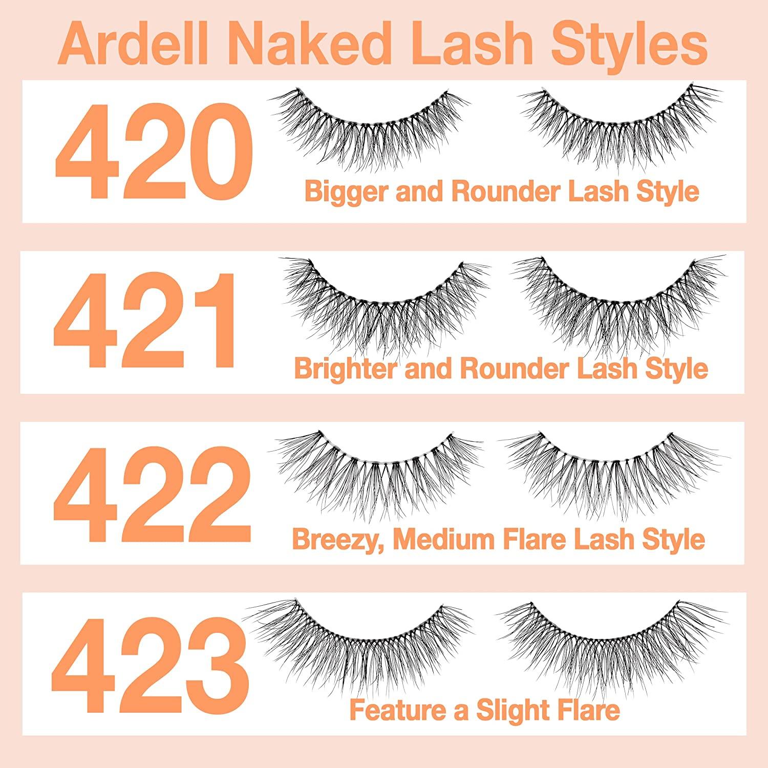 Ardell Naked Lashes 420 - Natural Look False Eyelashes for Effortless ...