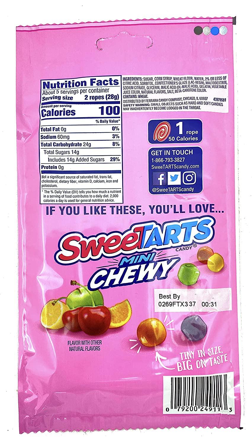 Sweet Tarts Ropes Variety Pack - Tangy Strawberry, Cherry Punch ...