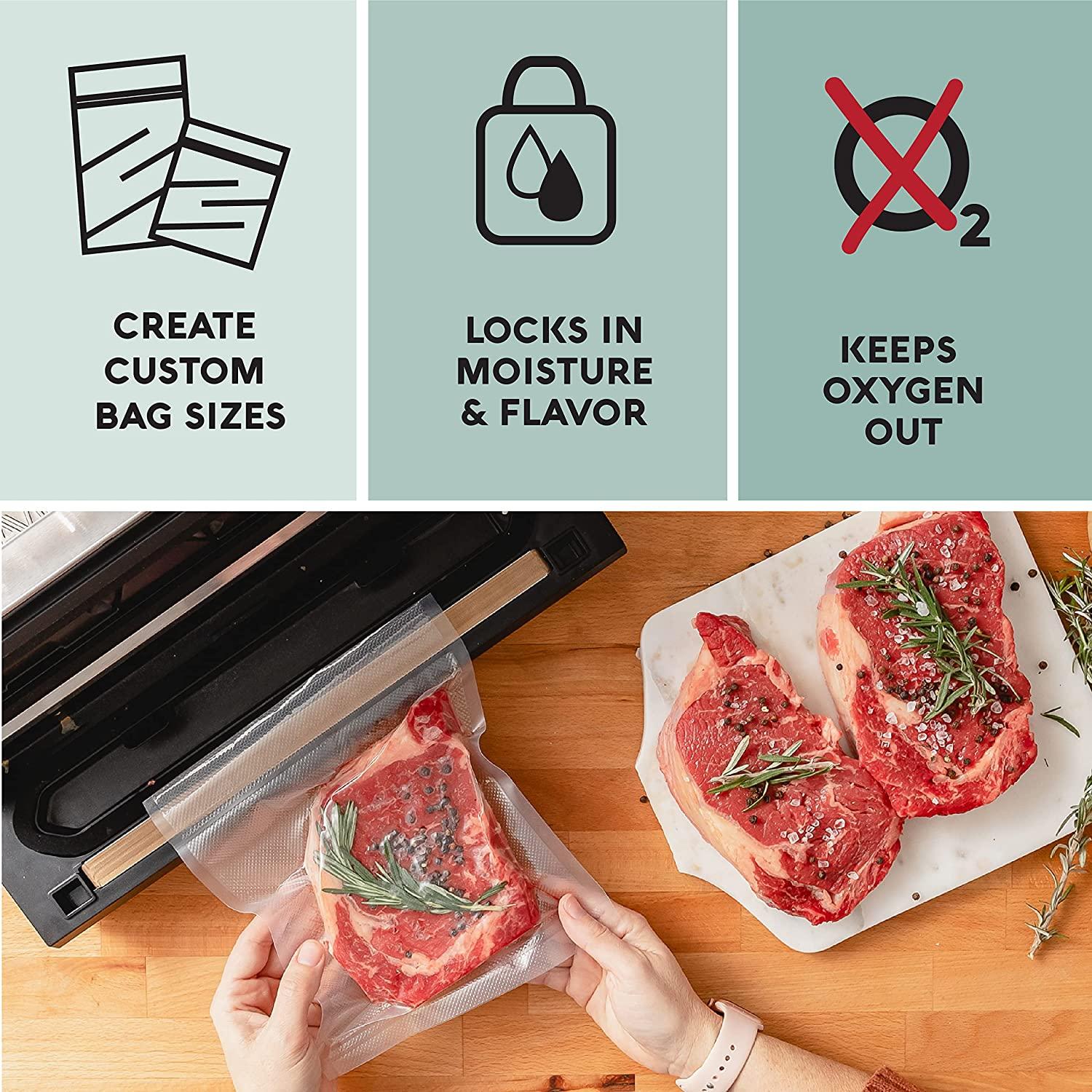 Avid Armor 11x50 Vacuum Sealer Bags 2 Pack - BPA Free, Sous Vide Safe ...