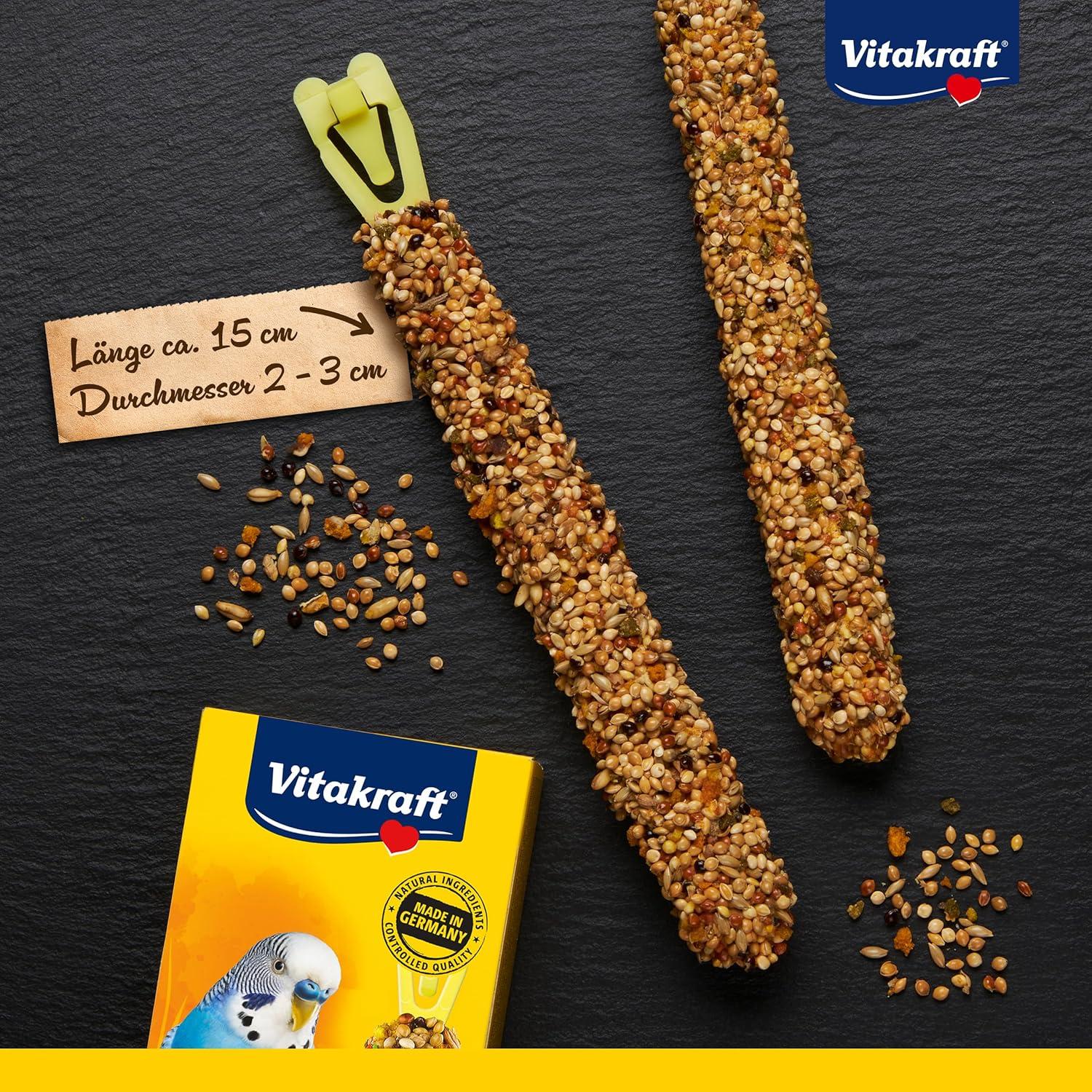 Vitakraft Budgie Crackers & Nibble Sticks - Apricot & Fig Flavor Sugar ...