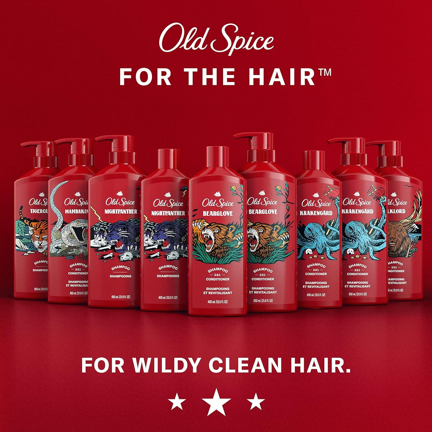 Old Spice Krakengard 2-in-1 Shampoo and Conditioner for Men 21.9 fl oz ...