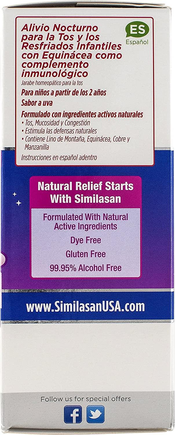 Similasan Kids Nighttime Cough & Cold Relief with Echinacea - Natural ...