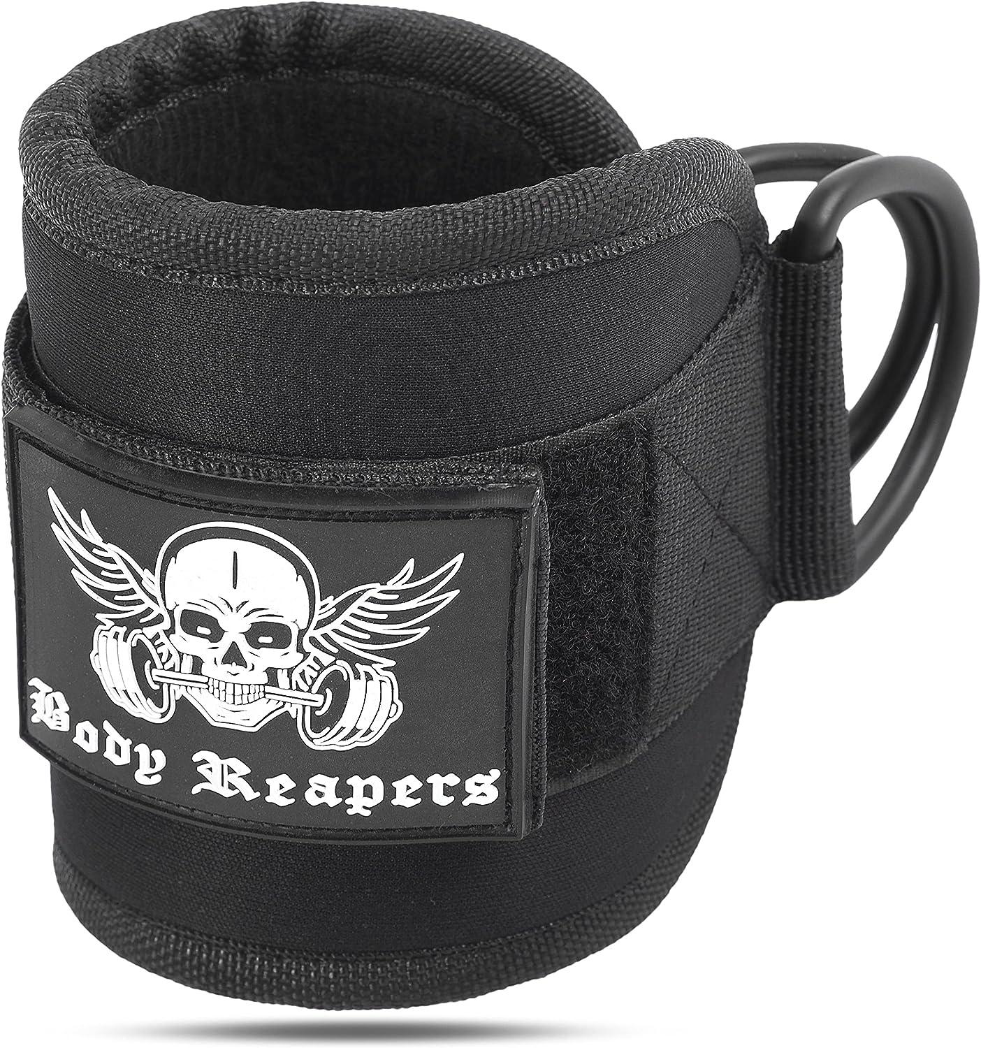 Body Reapers Gym Ankle Strap for Cable Machine Adjustable Ankle Straps ...