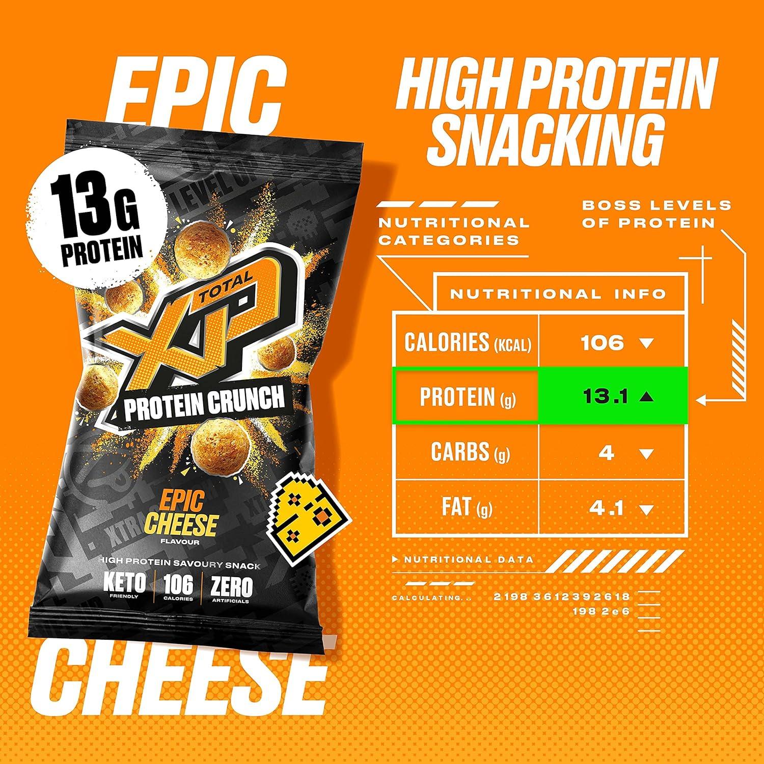 TOTAL XP Protein Crunch - Epic Cheese 12 Pack | Vegetarian High Protein ...