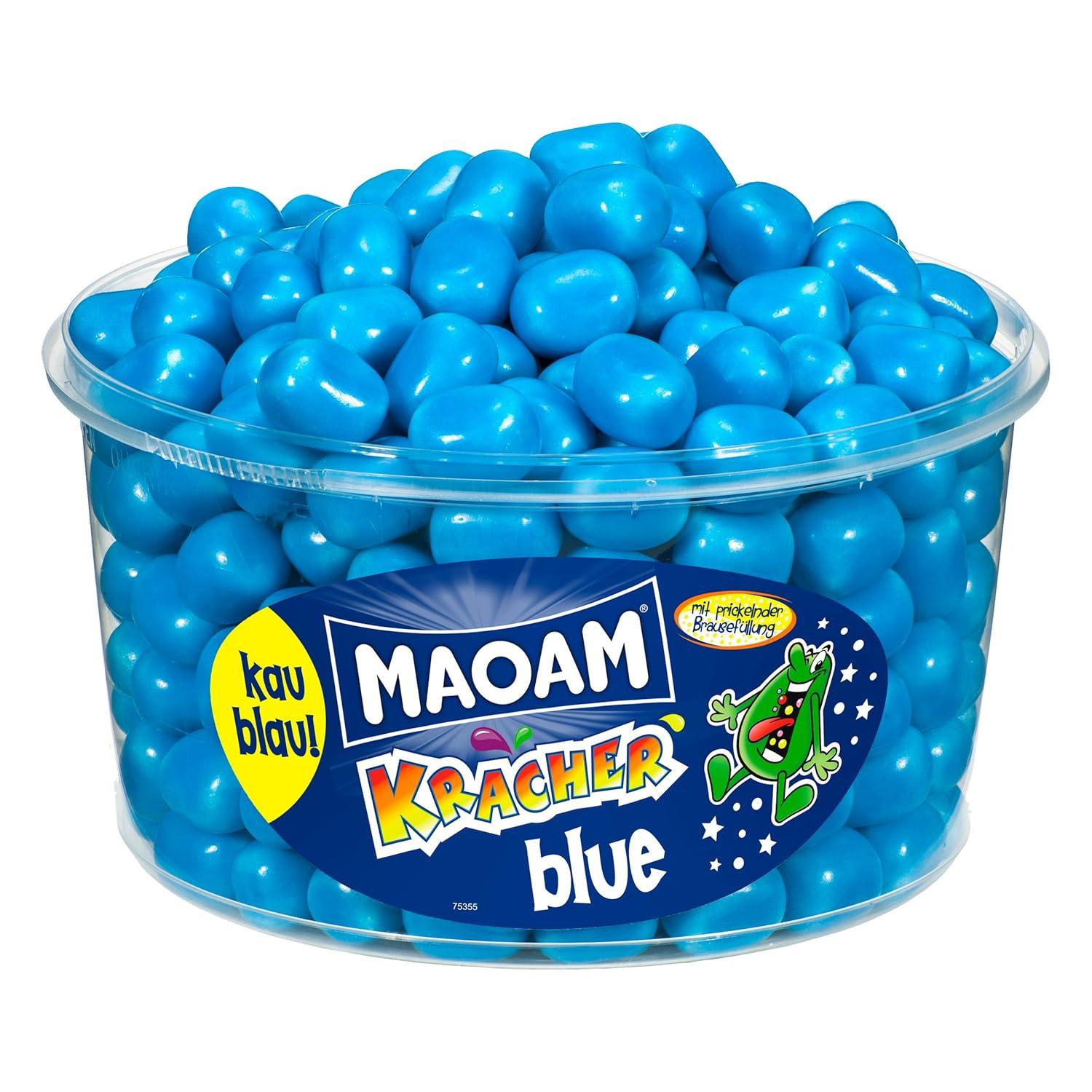 Buy Haribo Maoam Kracher Blue Dragees - Chewy Blue Raspberry Candy 3 ...