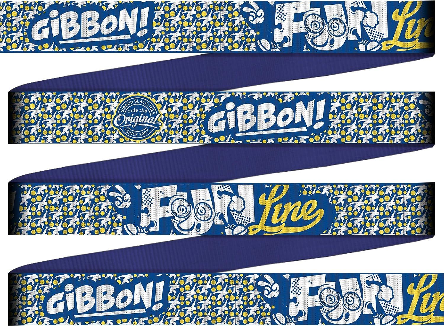 Gibbon Slacklines Funline Blue 49ft with Treewear and Ratchet ...