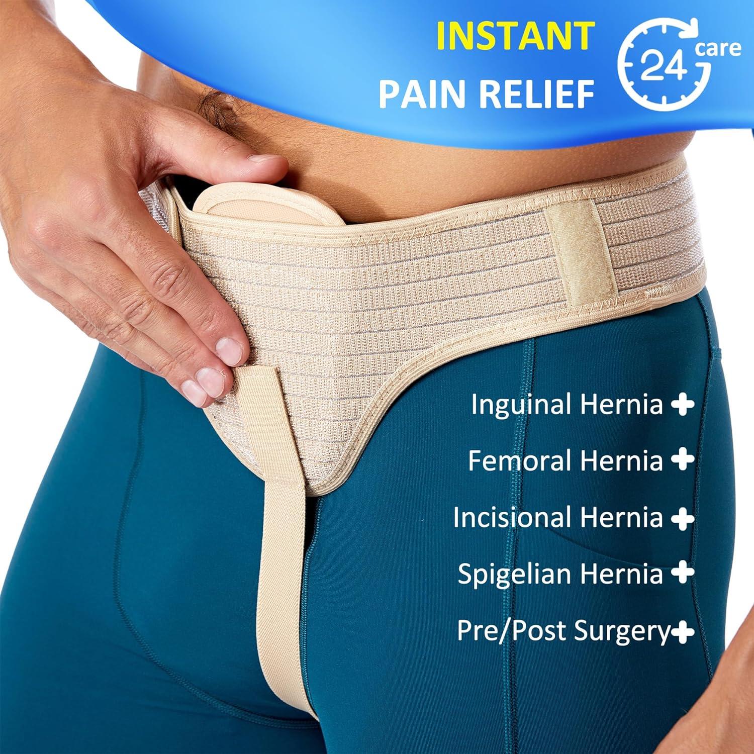 Inguinal Hernia Belt for Men and Women - Adjustable Support for ...