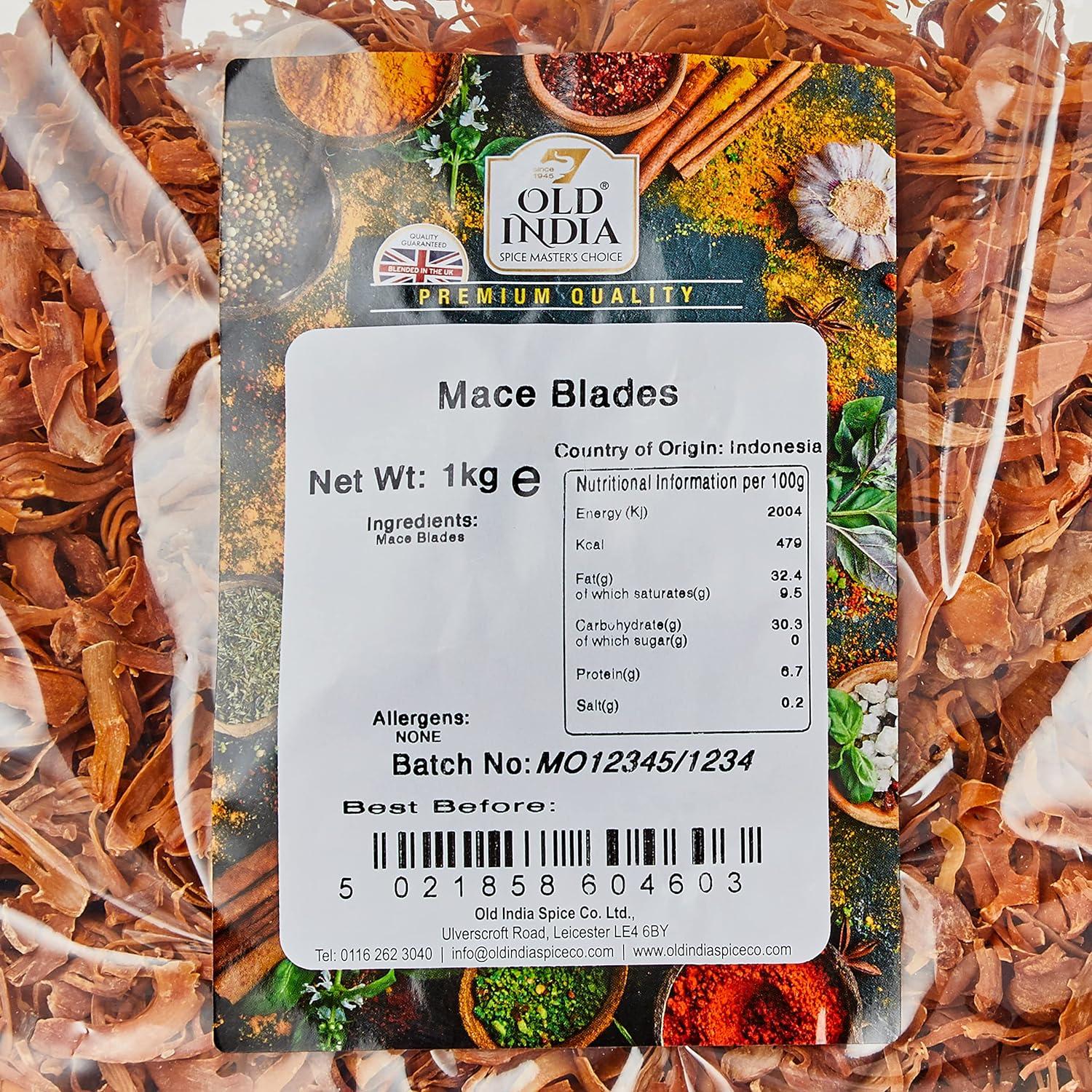 Old India Mace Blades 1kg - Premium Quality Spice for Cooking (Pack of ...