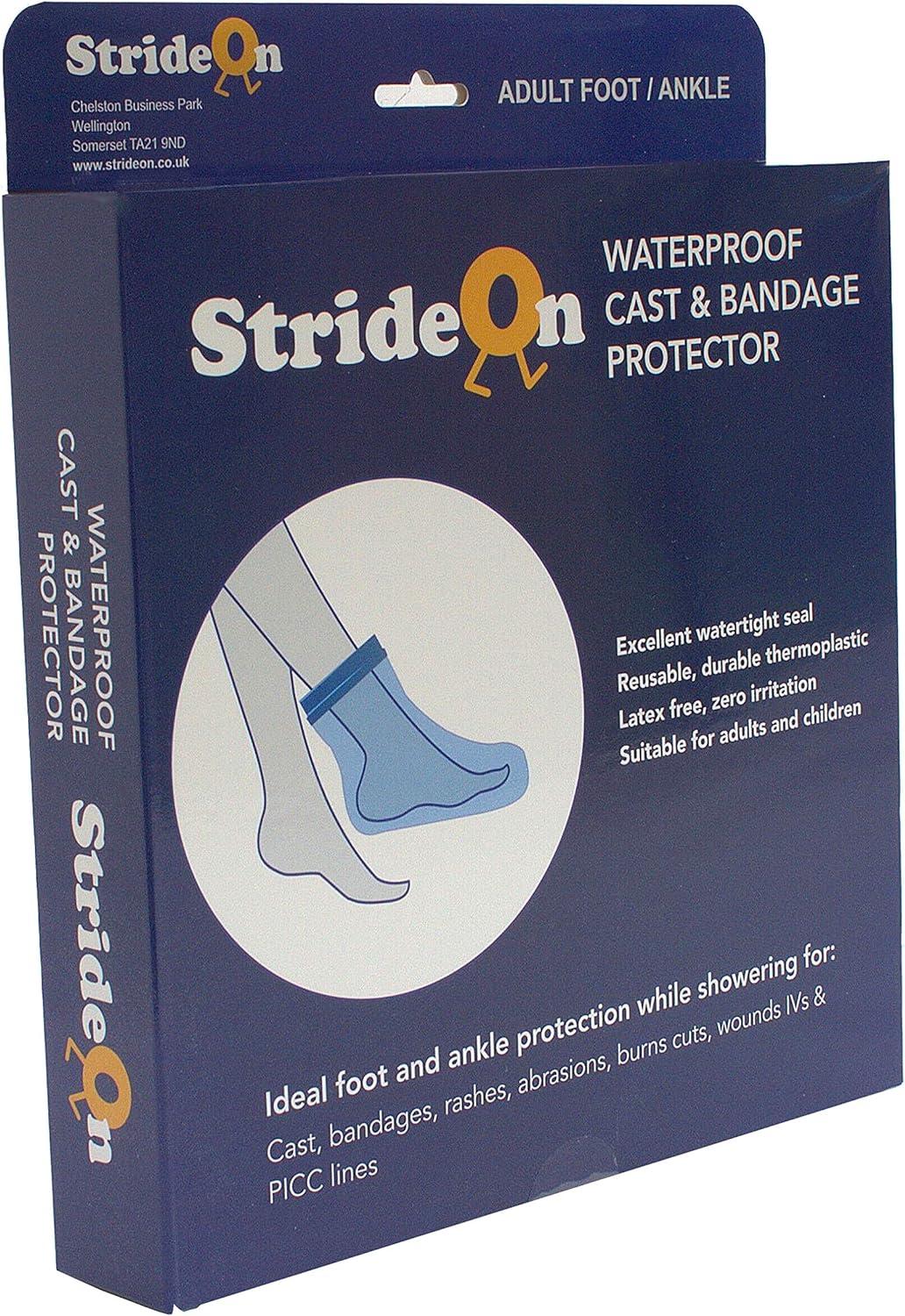 Waterproof Cast Protector for Showering - StrideOn Toe Foot & Ankle ...