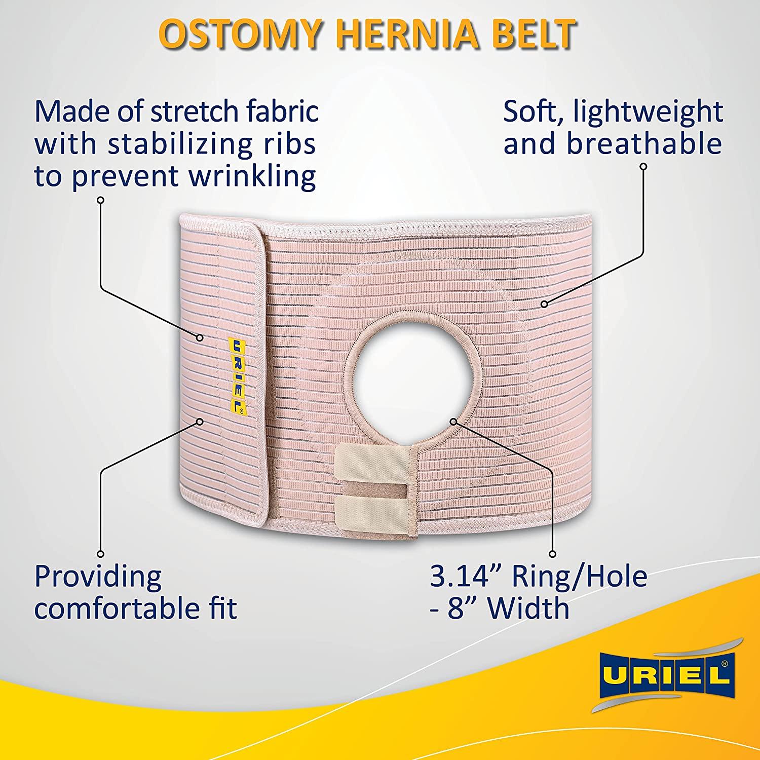 Uriel Abdominal Ostomy Belt XL for Post-Operative Care - Colostomy ...