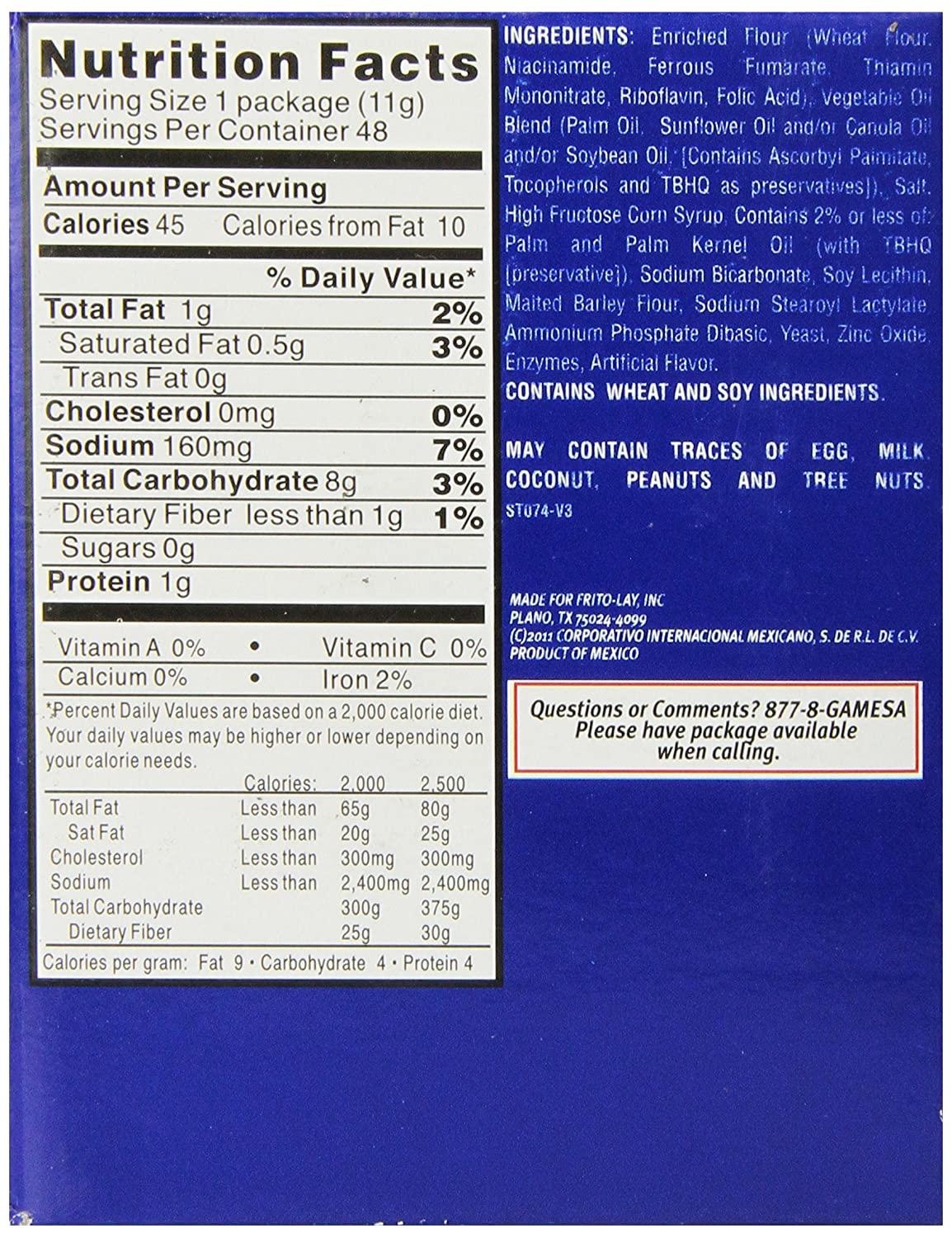 Gamesa Saladitas Crackers 18.6oz - 48 Pack - Delicious and Crispy Snack ...