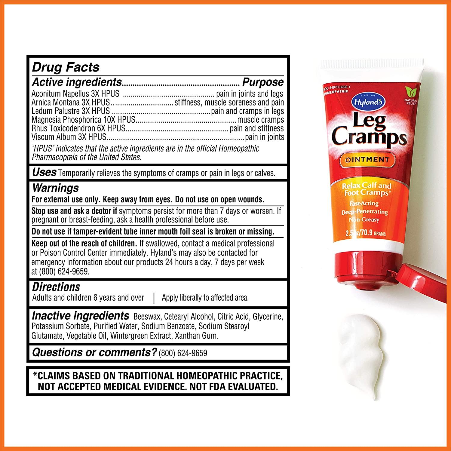 Hyland's Arnica Gel Pain Relief - Natural Calf, Leg & Foot Cramp ...