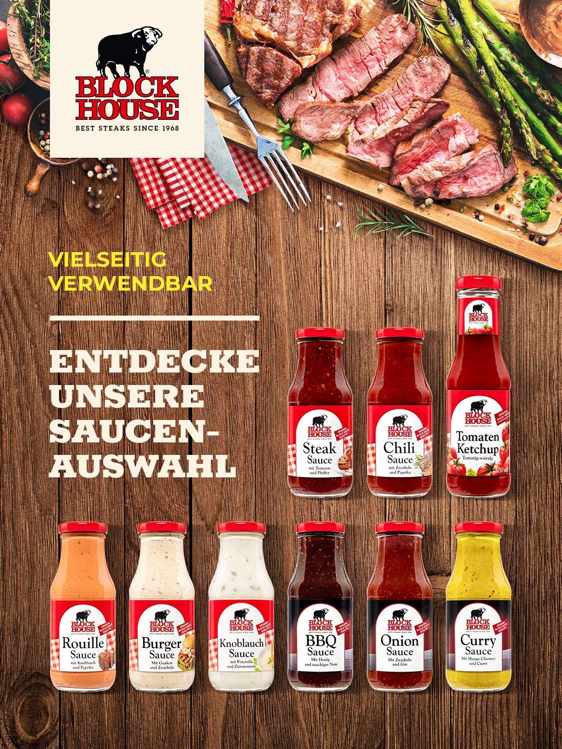 Buy Block House Sauce Set - Burger Chili Steak & Garlic Sauces ...