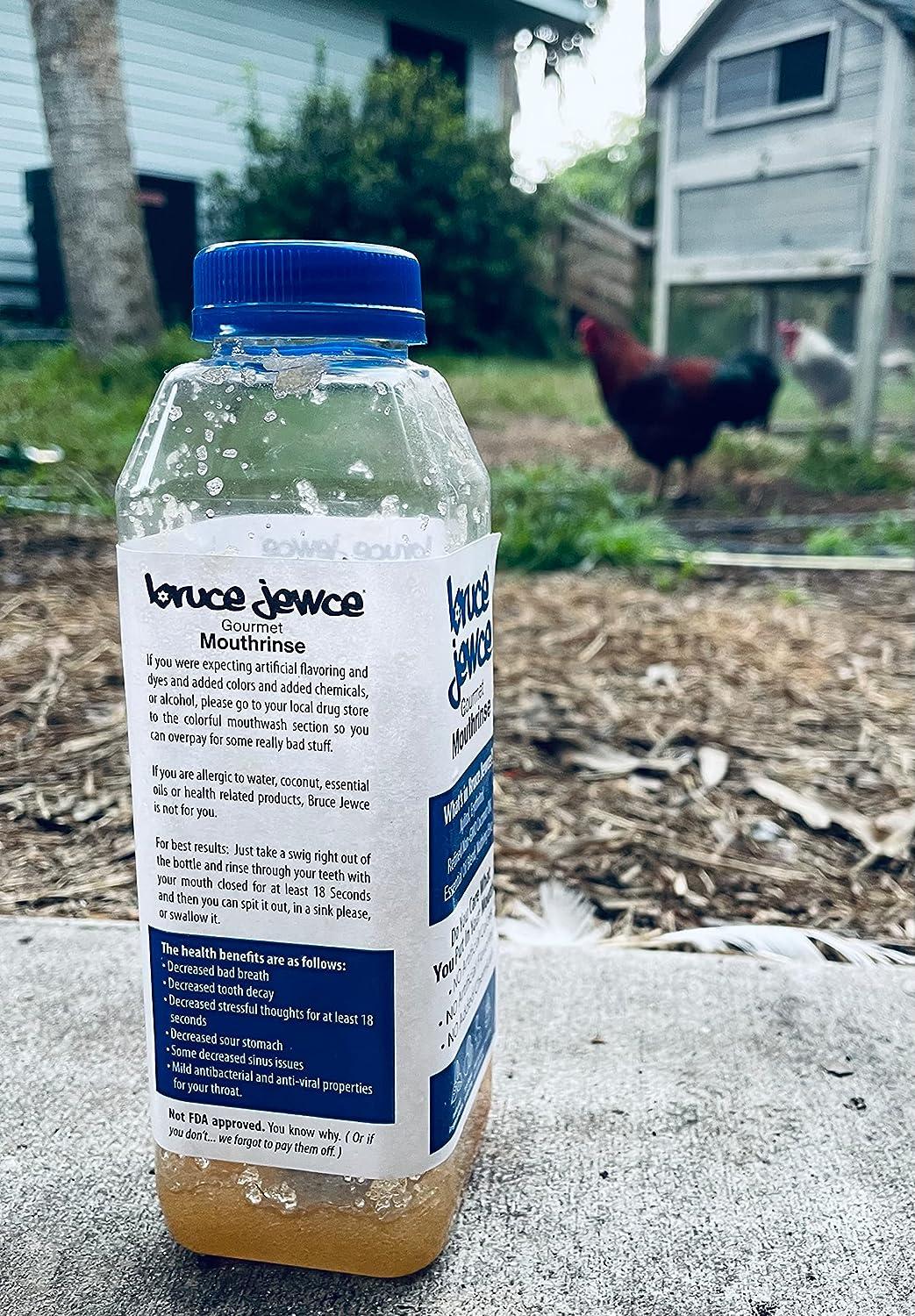 Organic Bruce Jewce Gourmet Mouthrinse 15 oz - Natural Mouthwash for ...