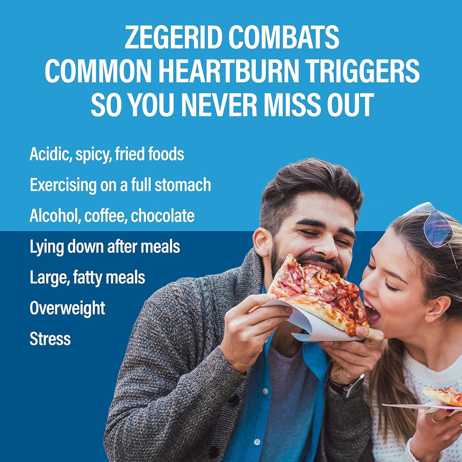 Zegerid OTC 24 Hour Heartburn Relief Capsules - 42 Count Pack | Proton ...