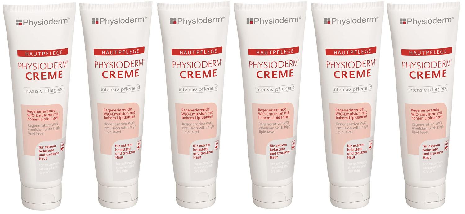 Physioderm Cream 6 x 100 ml Tubes - Premium Skin Care for All Skin ...
