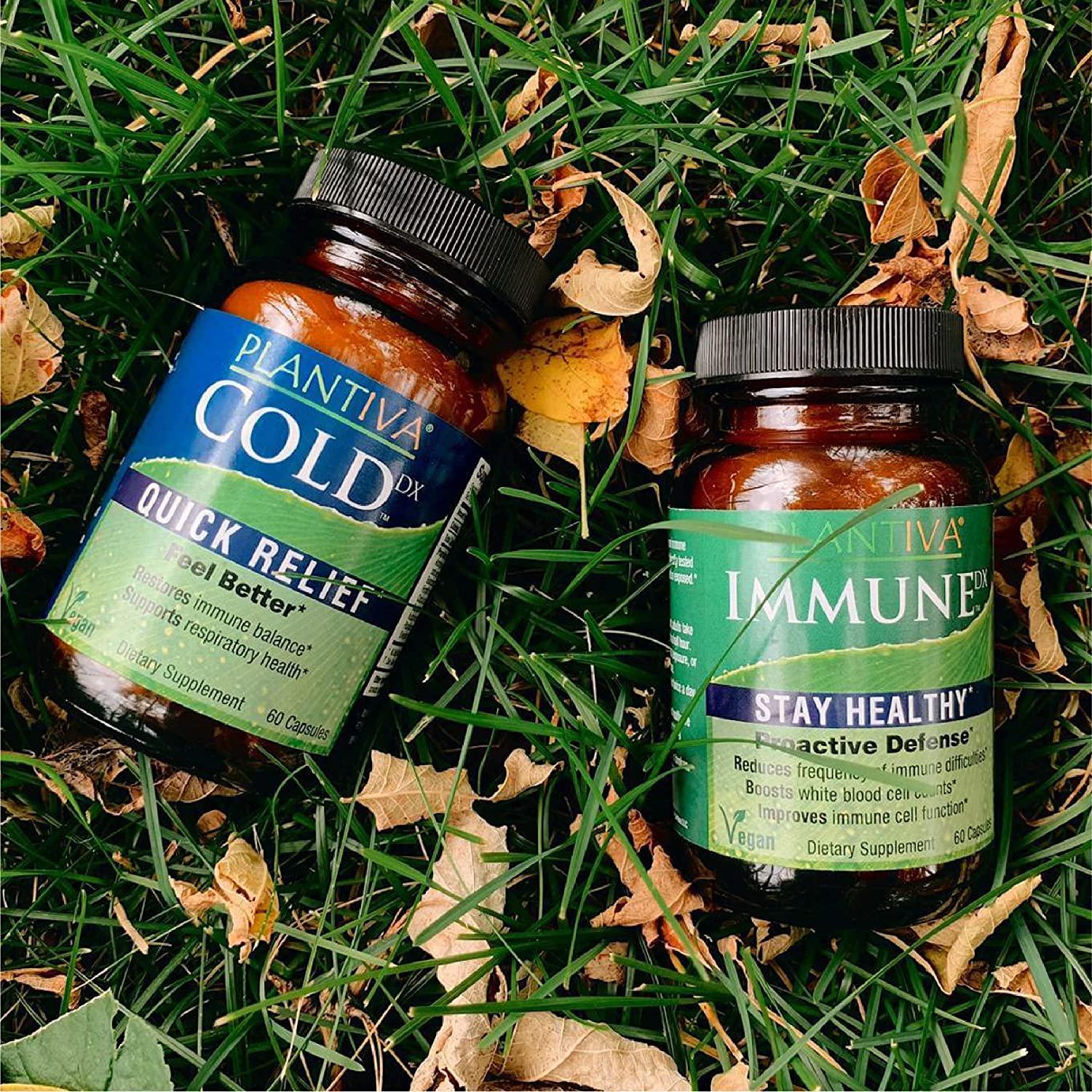 Plantiva ColdDx Herbal Defense Supplement - Non-Drowsy Respiratory ...