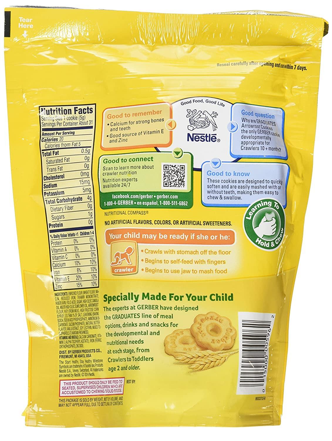 Buy Gerber Arrowroot Biscuits for 10+ Months - 5.5 oz (155 g) | Healthy ...