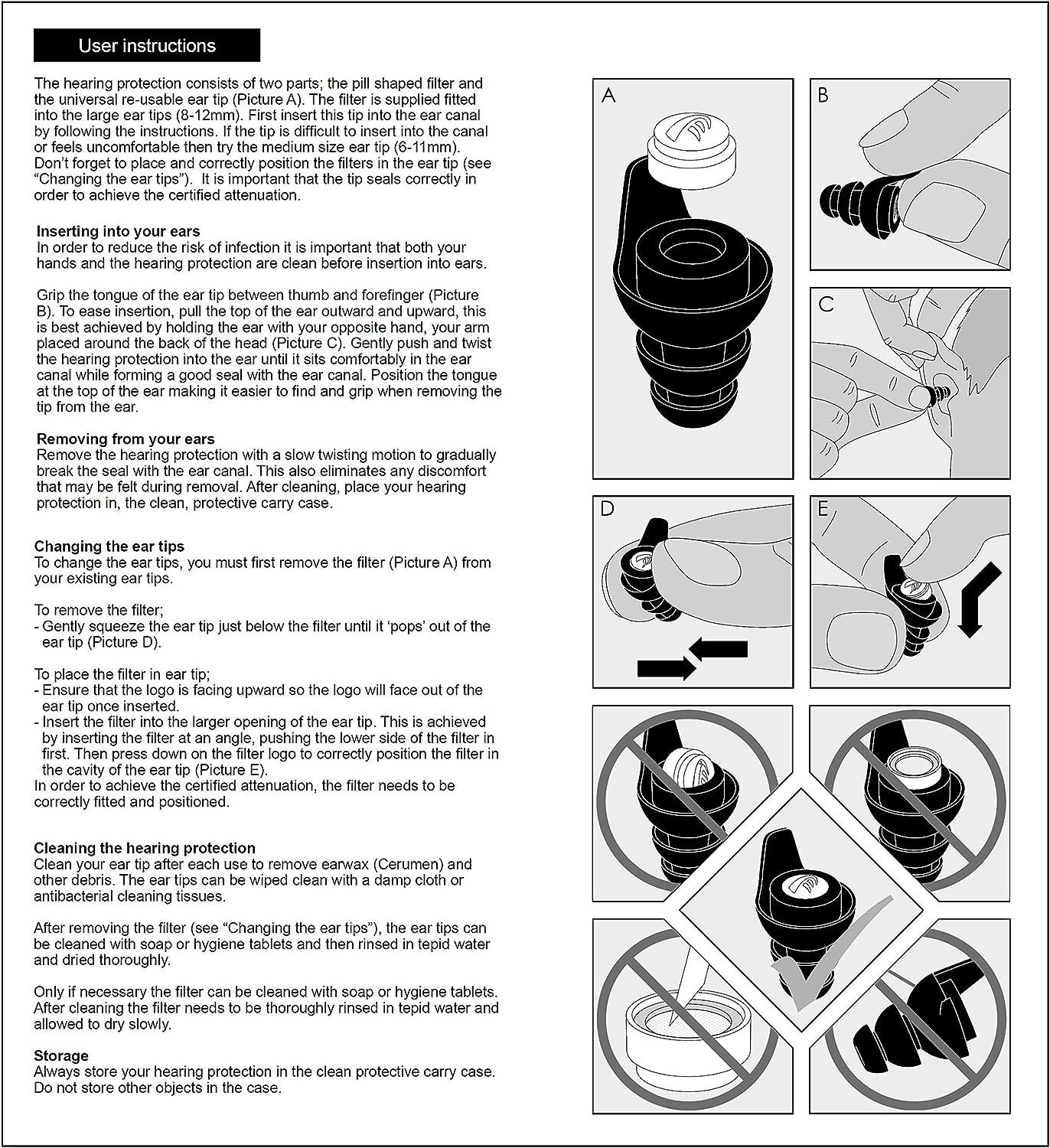 Earmonix Shooting & Impact Ear Plugs - Impulse Noise Reduction for ...