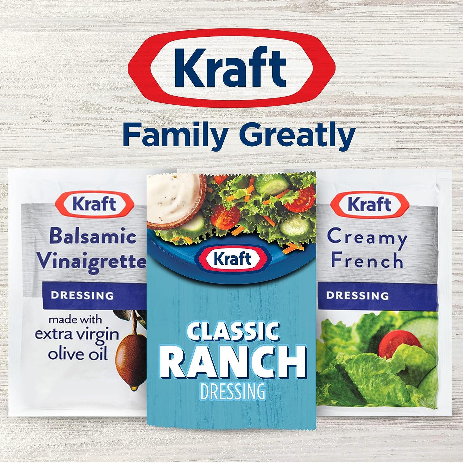 Kraft Ranch Salad Dressing Packets - 1.5 oz Single Serve, 60 Pack ...