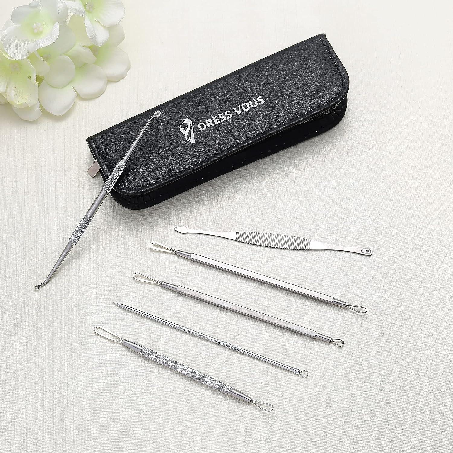 7 Pcs Blackhead Remover Tool Set for Face and Nose | Acne Extractor Kit ...