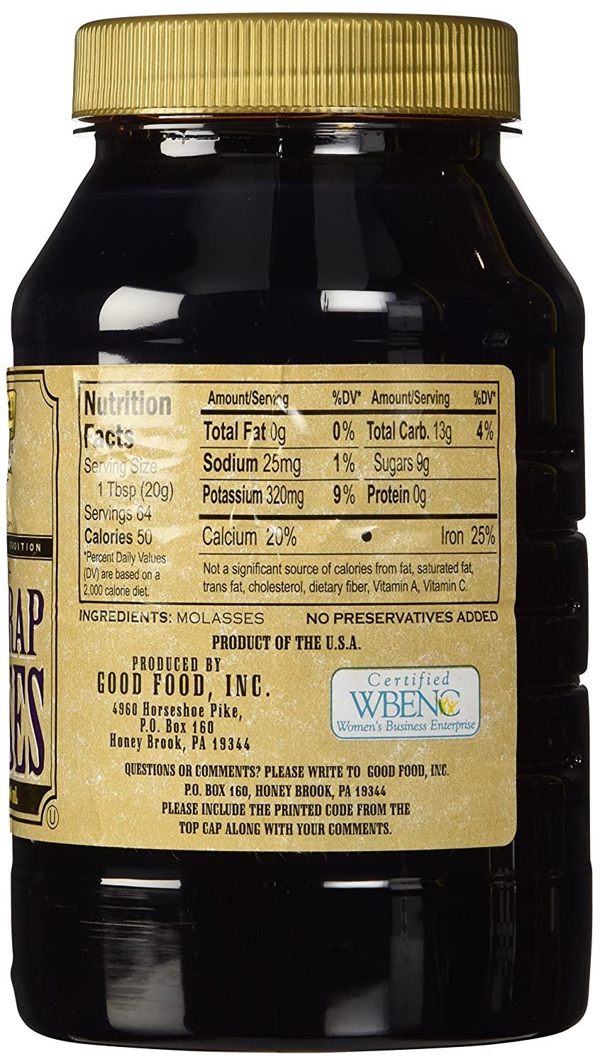 Golden Barrel Blackstrap Molasses Unsulphured 32 oz - Premium Quality ...