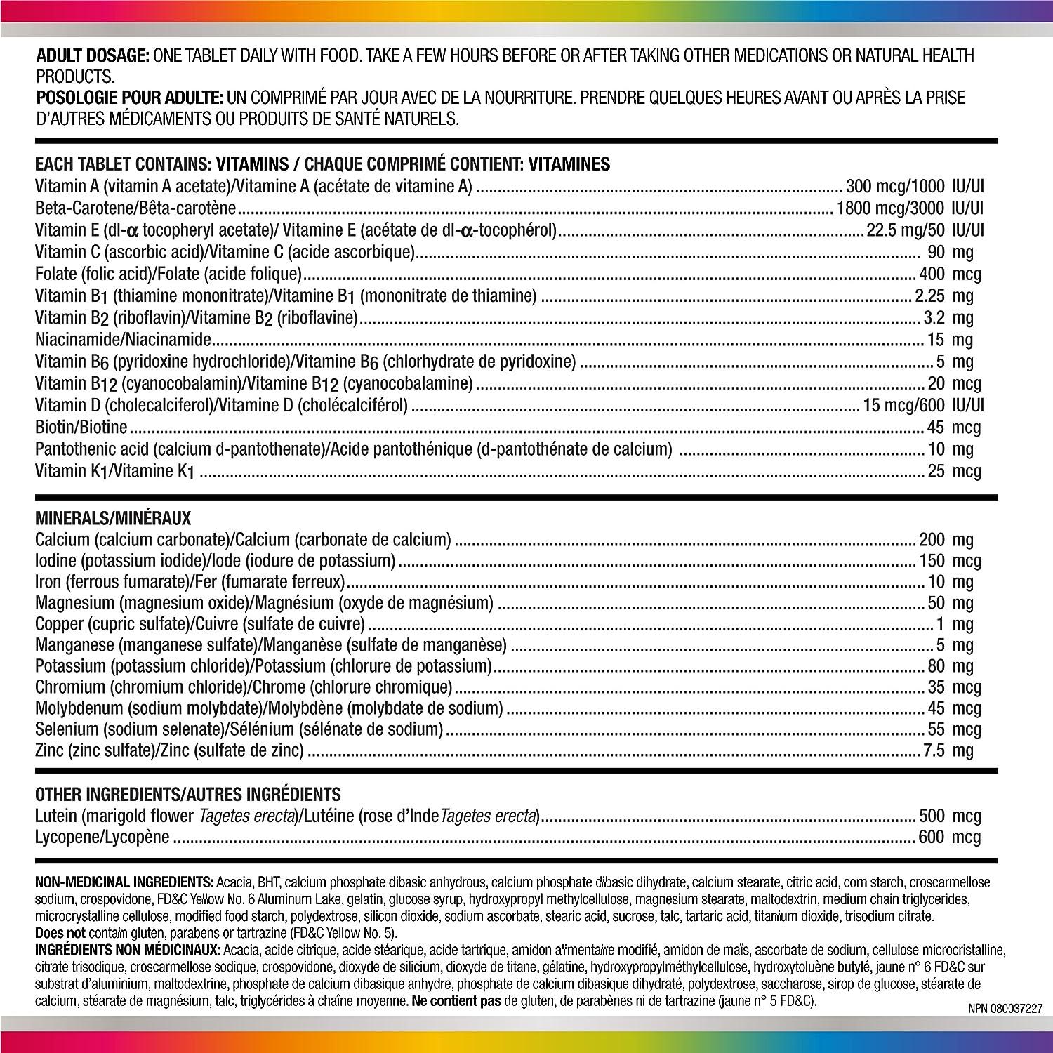 Centrum Forte Essentials Multivitamin - 100 Tablets for Adults | Buy ...