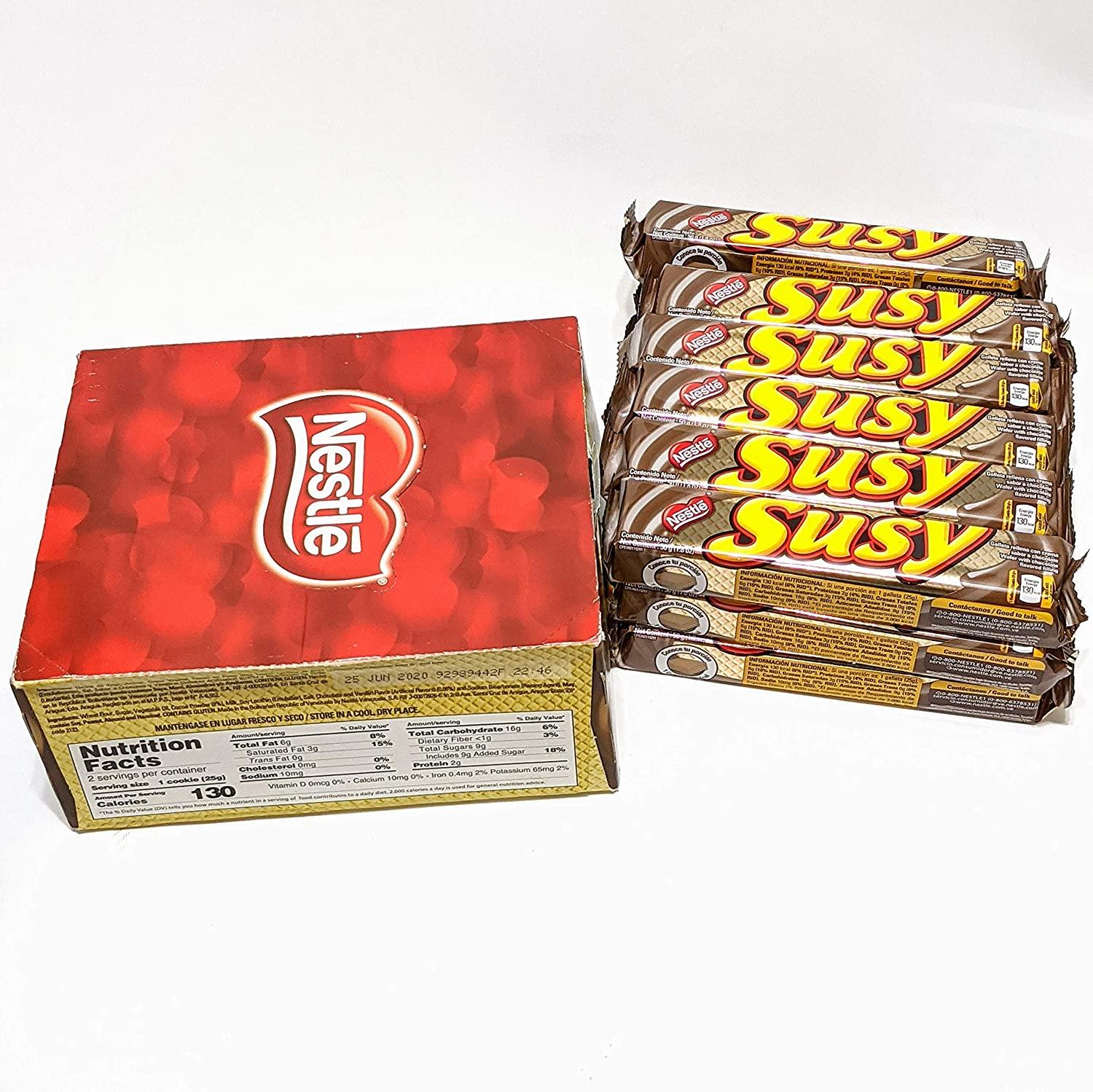 Venezuelan Susy Maxi Galleta Rellena con Crema de Chocolate 18 units x ...